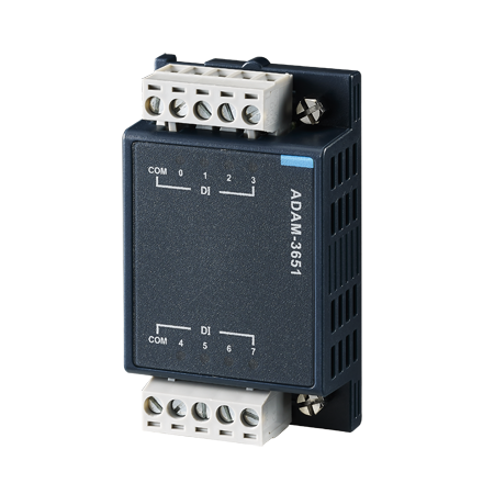 ADAM-3651 - ADAM-3651作为ADAM-3600-C2G的扩展模块，支持8路DI输入。 - 研华