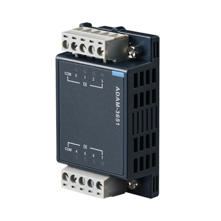 ADAM-3651 - ADAM-3651作为ADAM-3600-C2G的扩展模块，支持8路DI输入。 - 研华