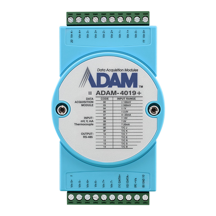ADAM-4019+ - 8路通用模拟量输入模块 - 研华