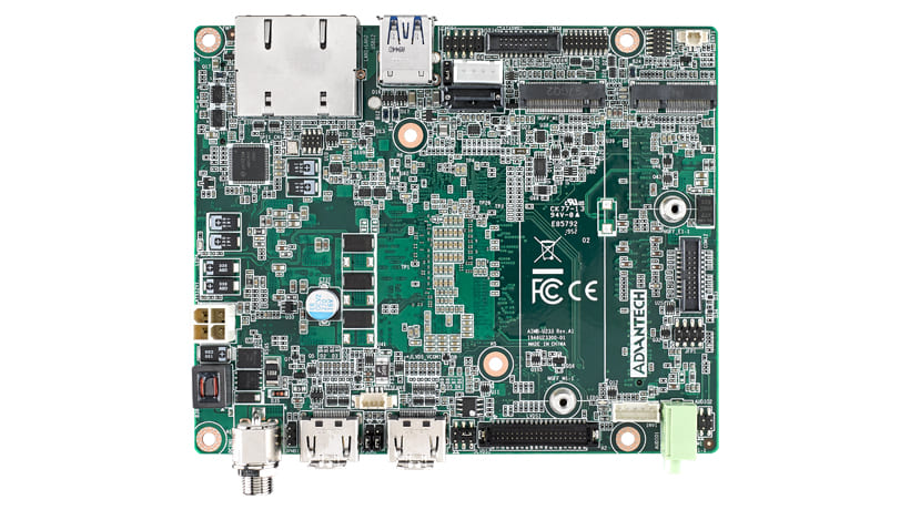 AIMB-U233 - 板载Intel 第8代 U系列 Core i3/i5/i7 处理器。低功耗高性能，无风扇设计。 - 研华