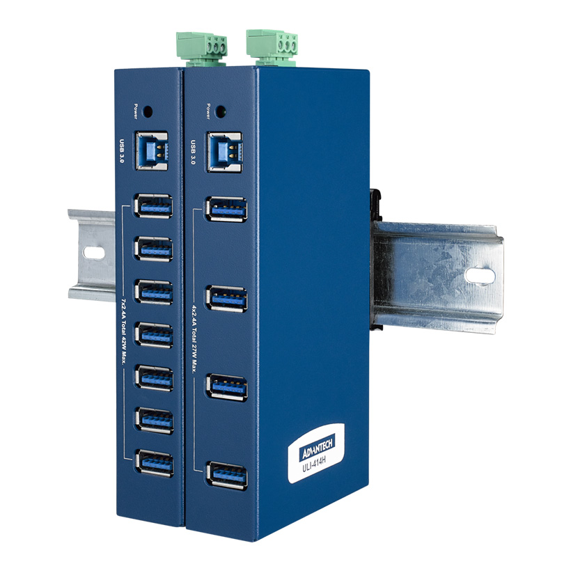 ULI-417H, 7-port Industrial USB 3.2 Gen 1 Hub BB-USH207-B |研华 IoTMart