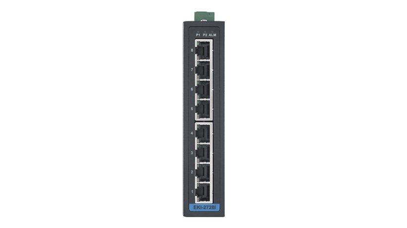 8-port Ind. Unmanaged GbE Switch EKI-2728-D |研华 IoTMart