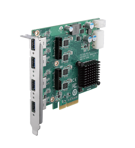 4 USB3.0 Ports expansion card(PCIex4) PCE-USB4-00A1E |研华 IoTMart