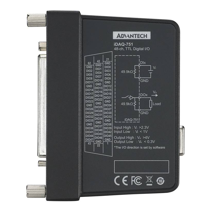 48-ch TTL DI/O iDAQ module IDAQ-751-AE |研华 IoTMart